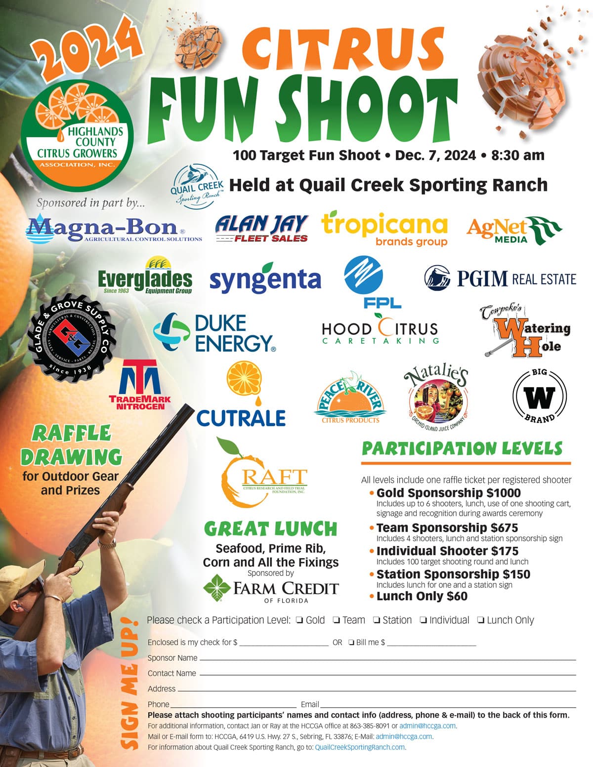 HCCGA Citrus Fun Shoot - Quail Creek Sporting Ranch